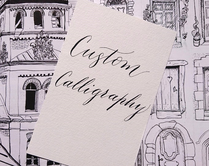 Custom Calligraphy/ Handwritten Poem, Lyrics, Verses, Letter ...