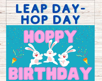 Happy Leap Year Birthday Card - Etsy