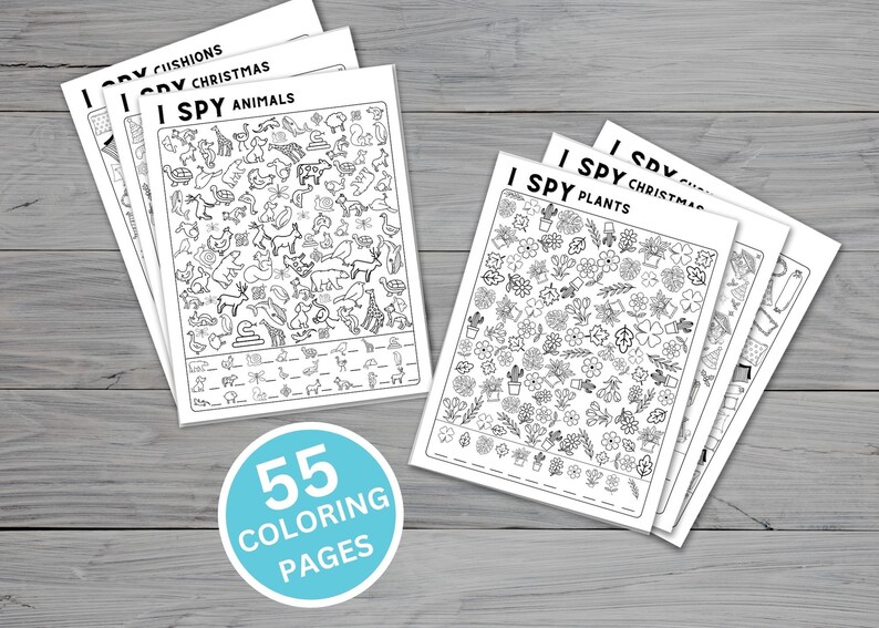55 I Spy Printable Coloring Pages for Kids Coloring Pages holidays ...