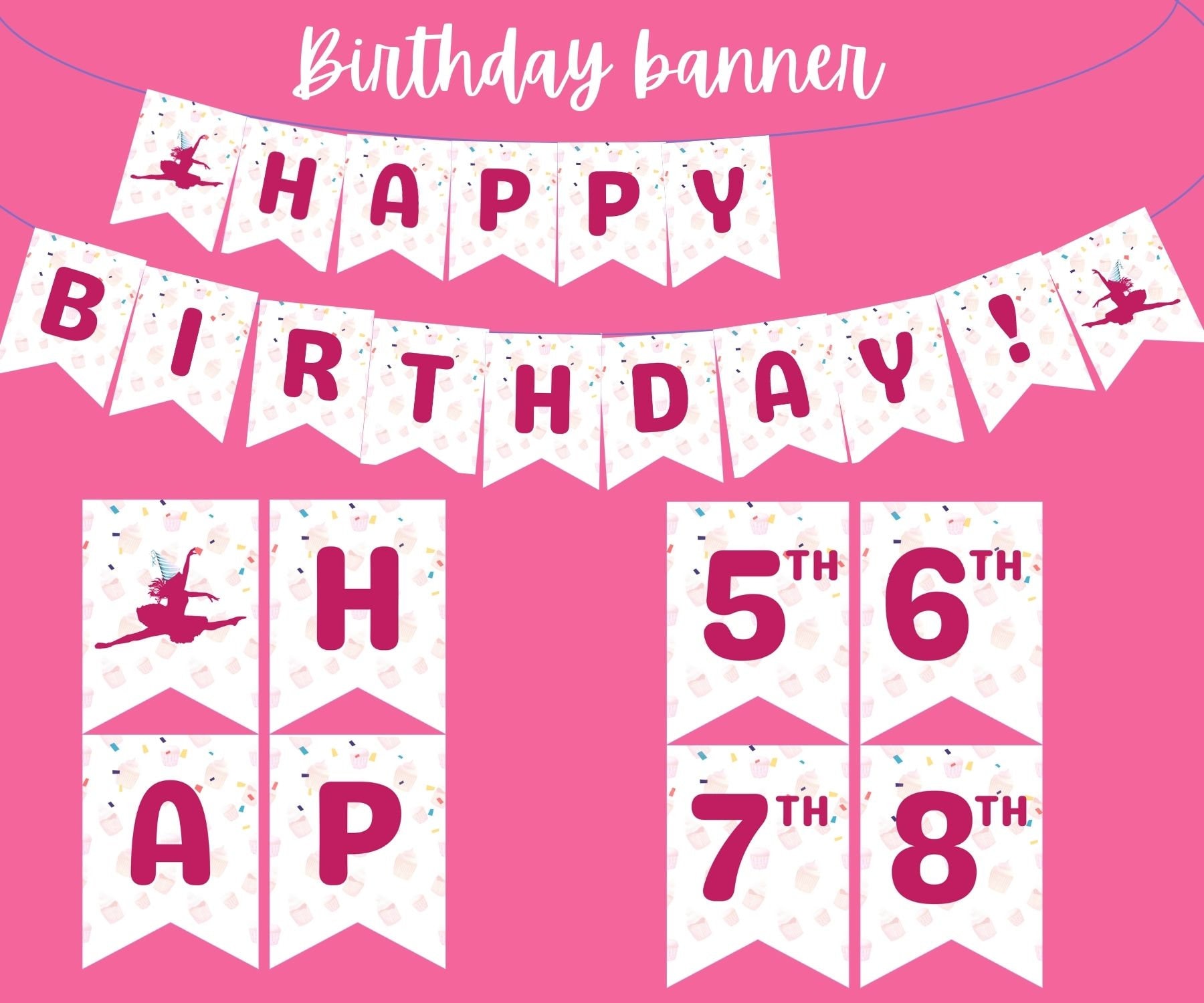 Ultimate Ballerina Birthday Pack; Editable Invite Template and ...