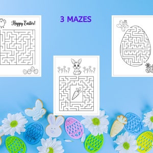 Printable Easter Worksheets, Easter Puzzle Pages, Easter Maze, Spot the ...