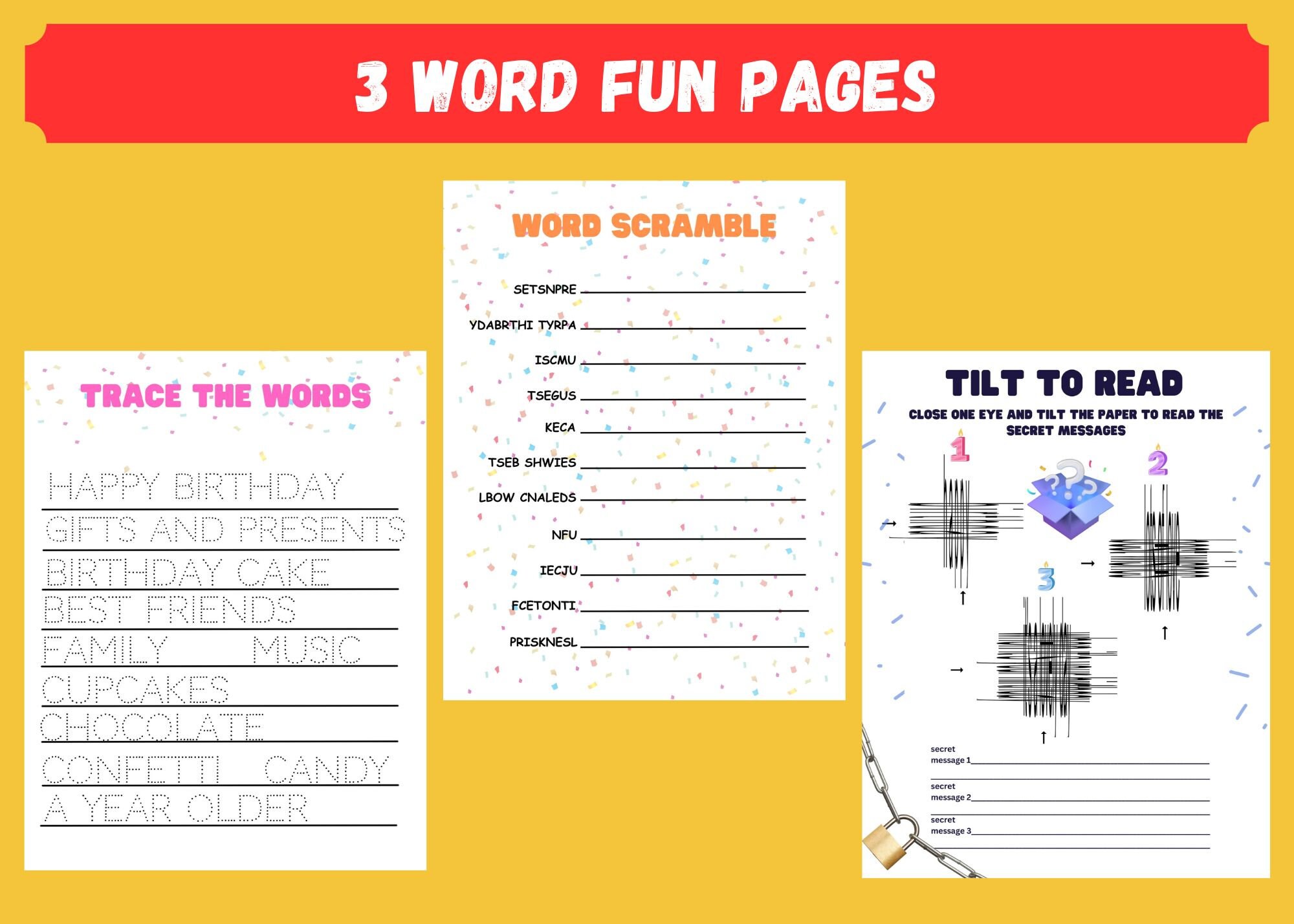 Printable Birthday Party Sheets - 16 Worksheets Games Coloring Pages ...