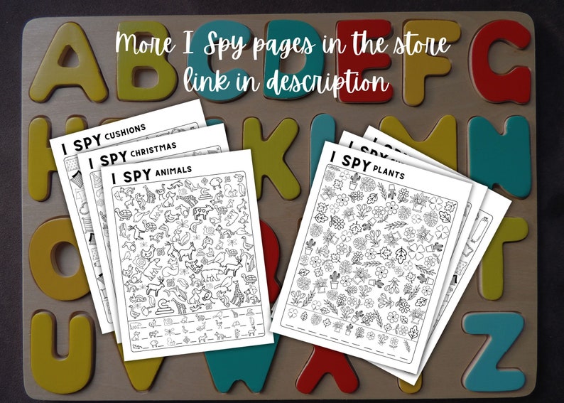 I Spy Abcs, I Spy Alphabet Activity for Kids; Preschool, Kindergarten ...