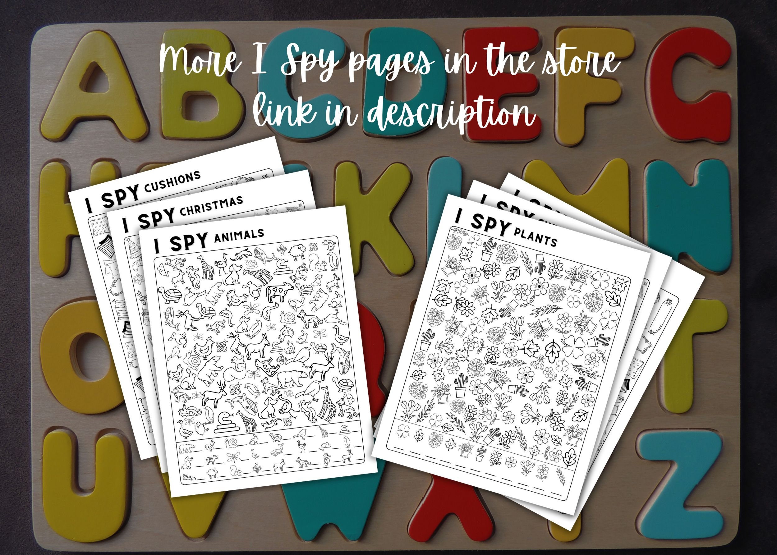I Spy Abcs, I Spy Alphabet Activity for Kids Preschool, Kindergarten ...