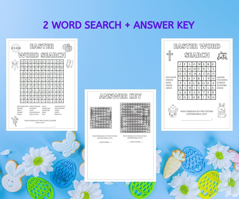 Printable Easter Worksheets, Easter Puzzle Pages, Easter Maze, Spot the ...