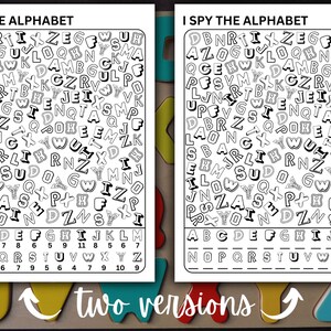 I Spy Abcs, I Spy Alphabet Activity for Kids; Preschool, Kindergarten ...