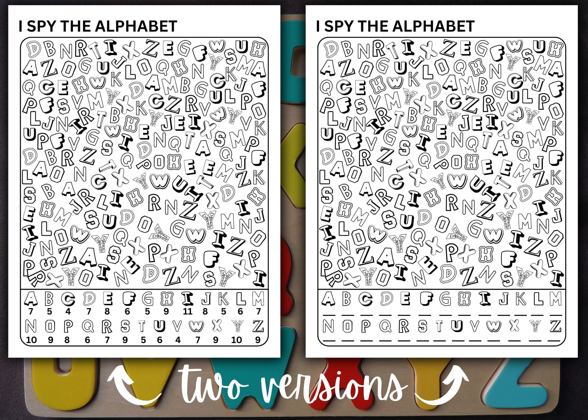 I Spy Abcs, I Spy Alphabet Activity for Kids Preschool, Kindergarten ...