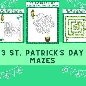 St. Patrick's Day Activities PDF Bundle; Printable St. Patrick's Sheets ...