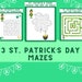 St. Patrick's Day Activities PDF Bundle Printable St. Patrick's Sheets ...