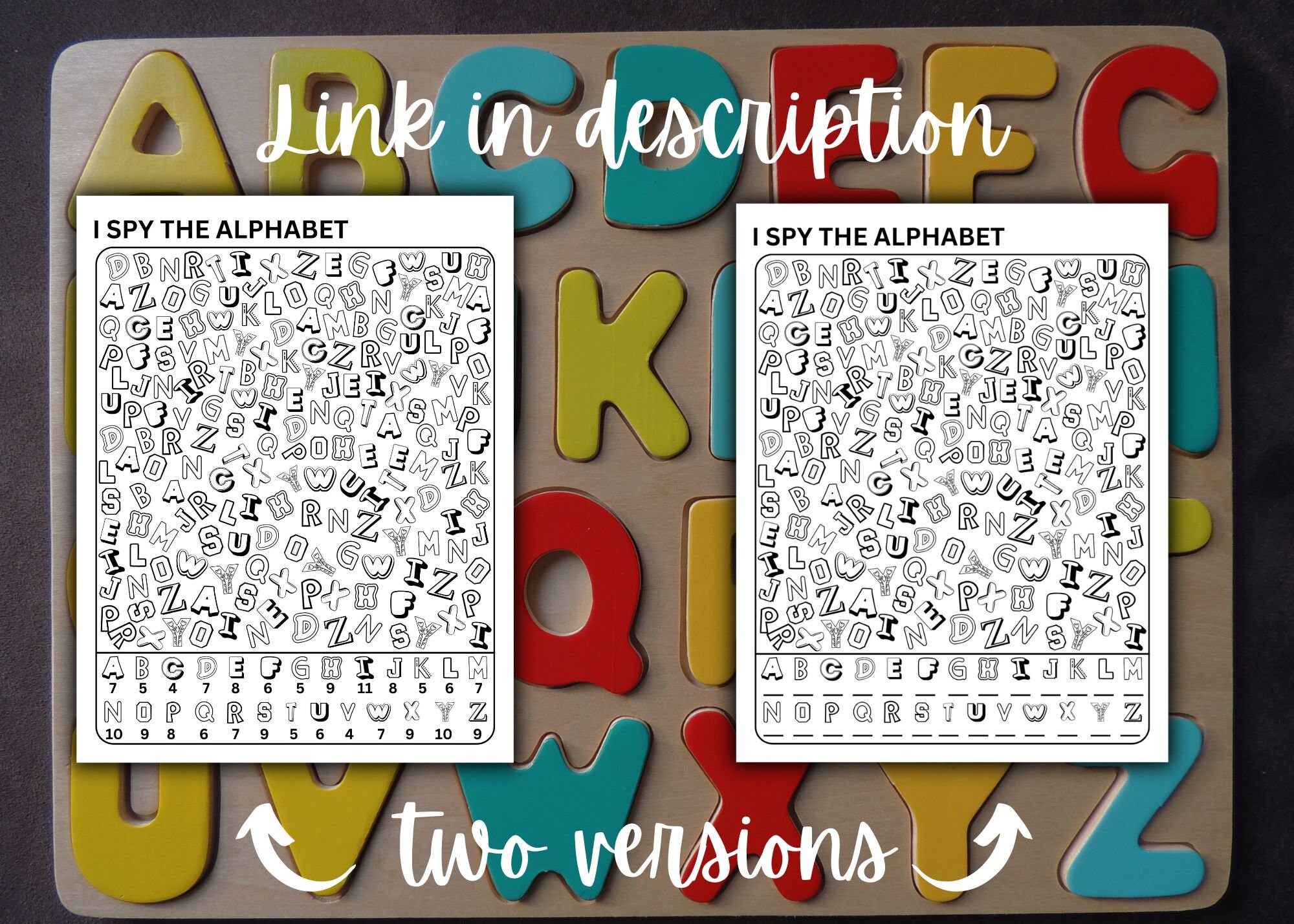 2 I Spy Printable Coloring Pages, I Spy Back to School, Black and White ...