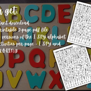 I Spy Abcs, I Spy Alphabet Activity for Kids; Preschool, Kindergarten ...