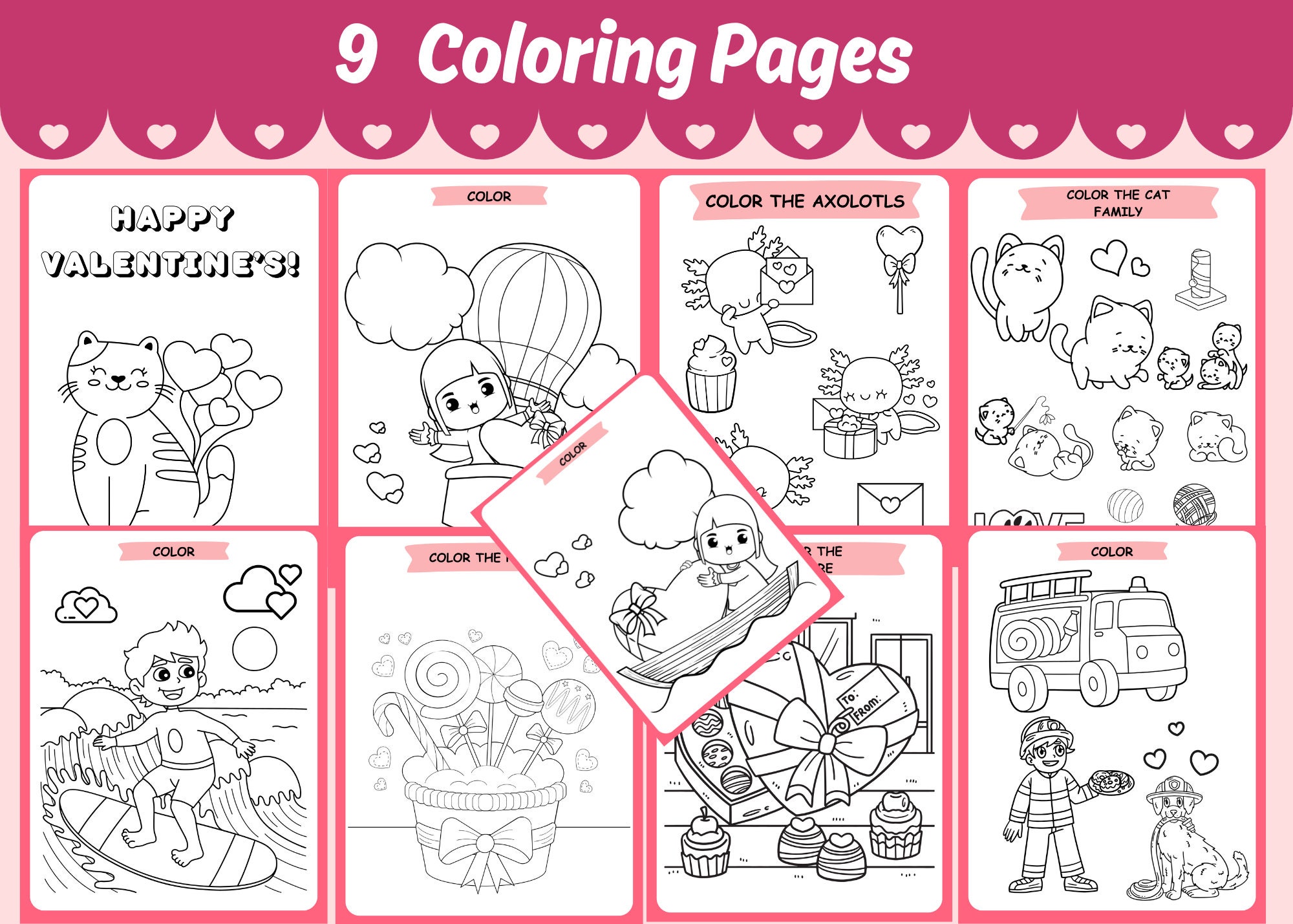 30 Valentine's Printable Activities Bundle for Kids, Classroom/party ...