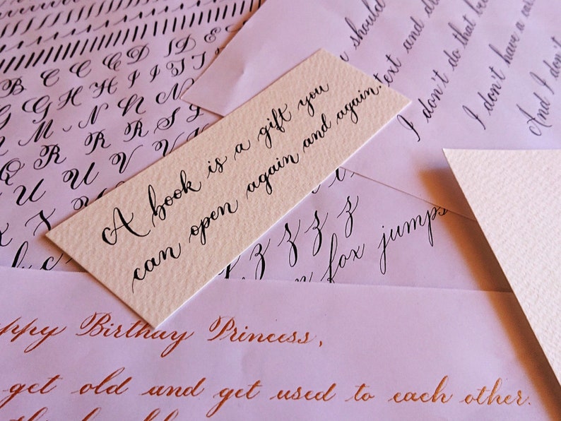 Custom Calligraphy, Personalized Handwritten Message, Custom Quote ...