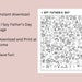 Printable I Spy Father's Day Coloring Page Instant Download Printable ...