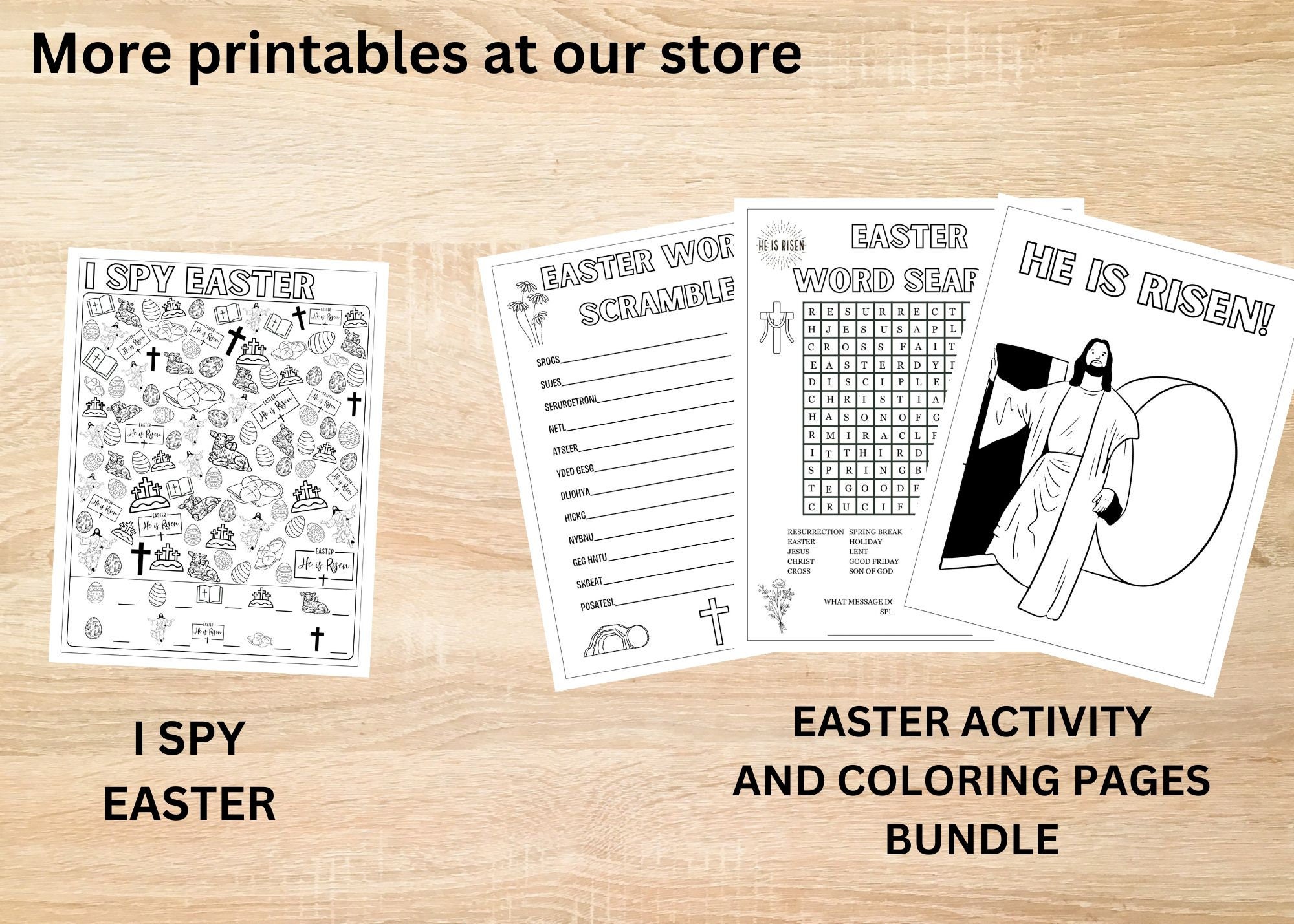 Printable I SPY EASTER Coloring Page for Kids - Christian Easter ...
