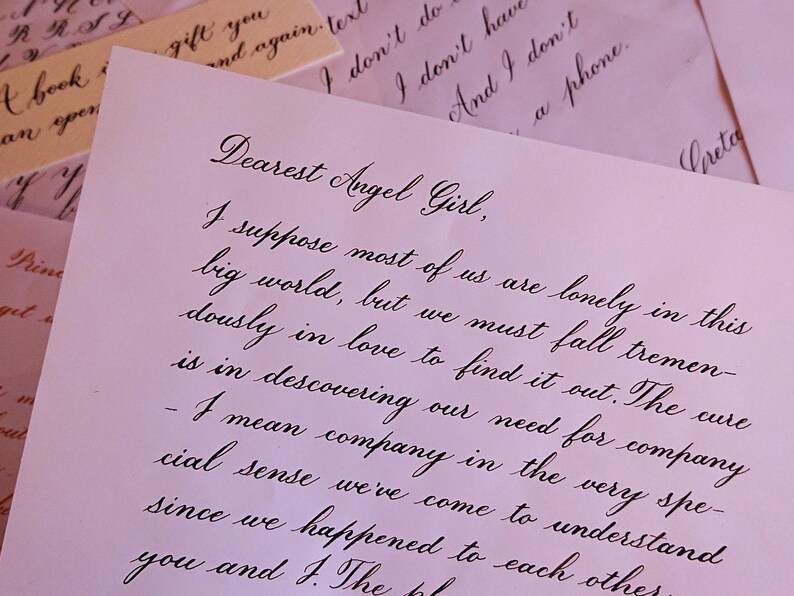 Custom Calligraphy, Personalized Handwritten Message, Custom Quote ...