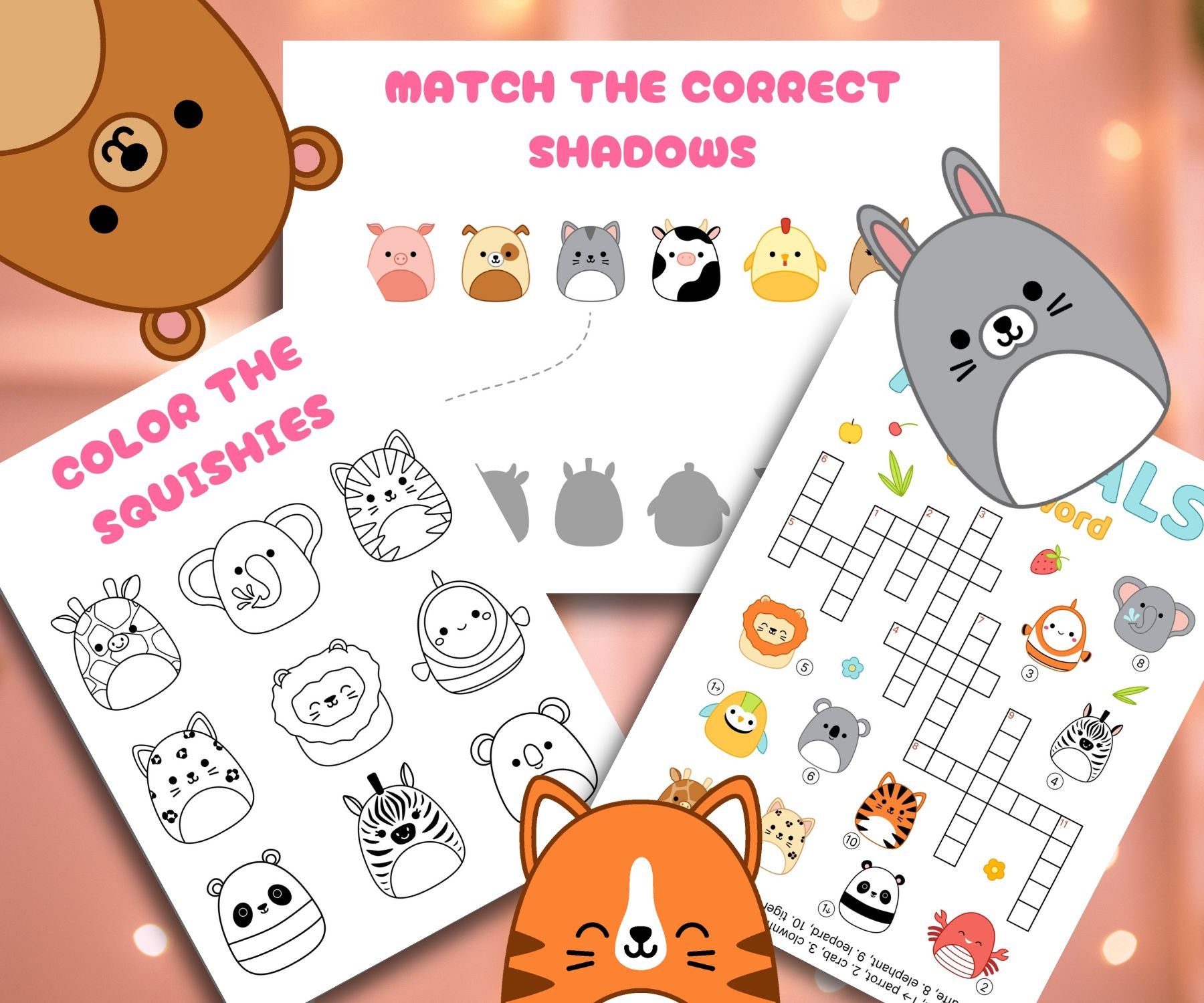 Squishie Worksheets, Printable Squishmallow Coloring Pages and ...