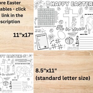 Printable Easter Worksheets, Easter Puzzle Pages, Easter Maze, Spot the ...