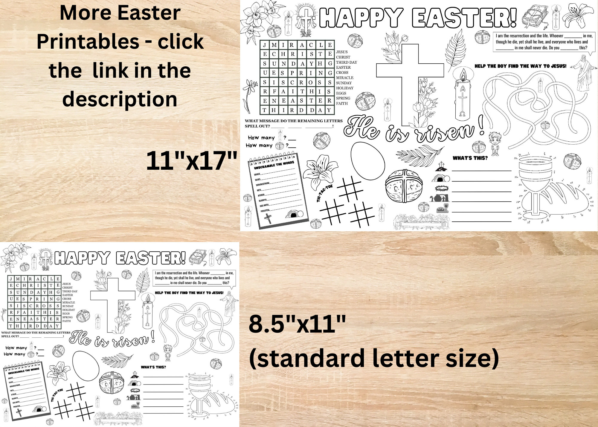 Printable Easter Worksheets, Easter Puzzle Pages, Easter Maze, Spot the ...