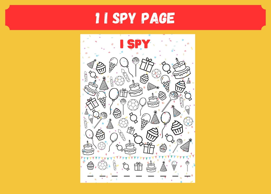 Printable Birthday Party Sheets - 16 Worksheets Games Coloring Pages ...