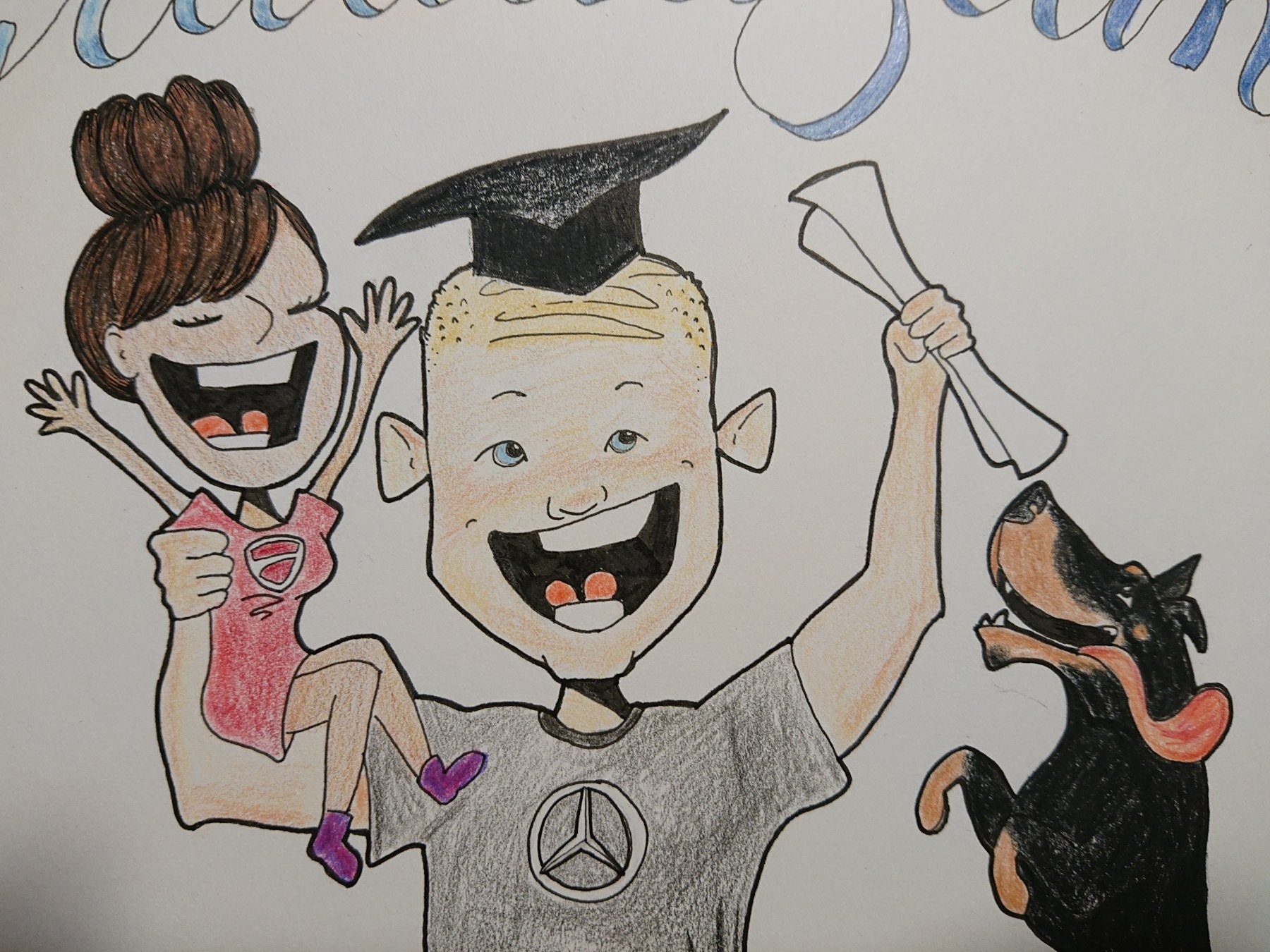 Hand Drawn Caricature, Cartoon Illustration Original Unique Gift for ...