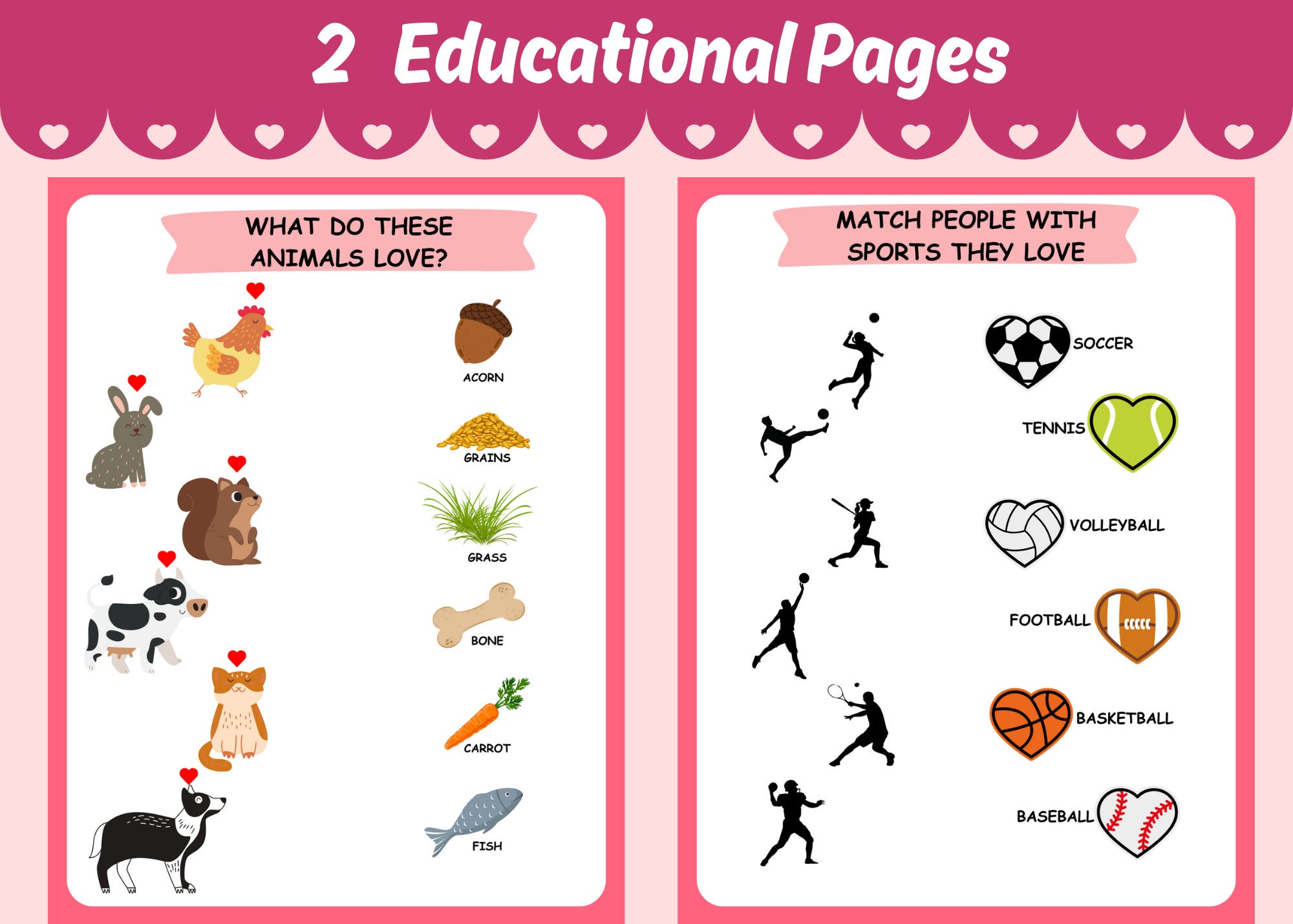 30 Valentine's Printable Activities Bundle for Kids, Classroom/party ...