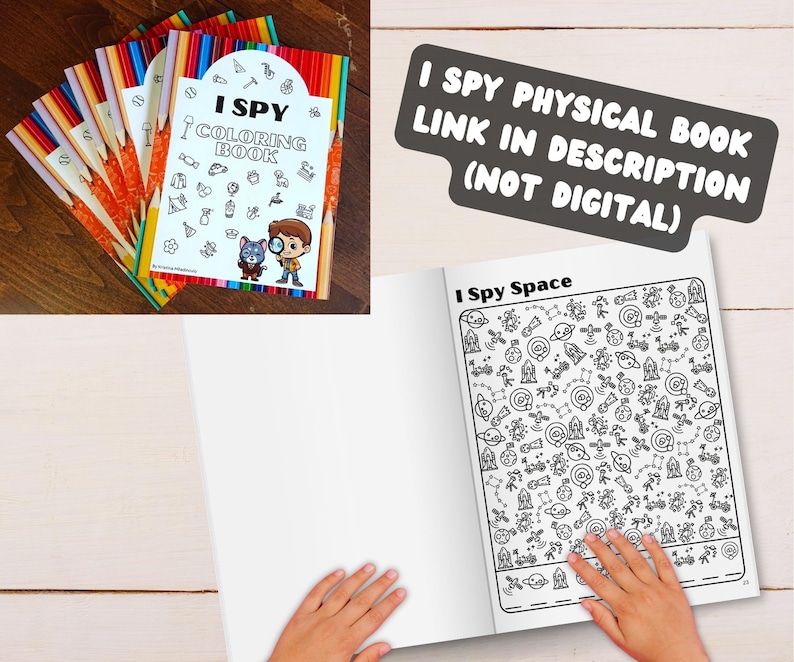 Printable 42 I SPY Pages for Kids Activities for Trips Holidays, Food ...