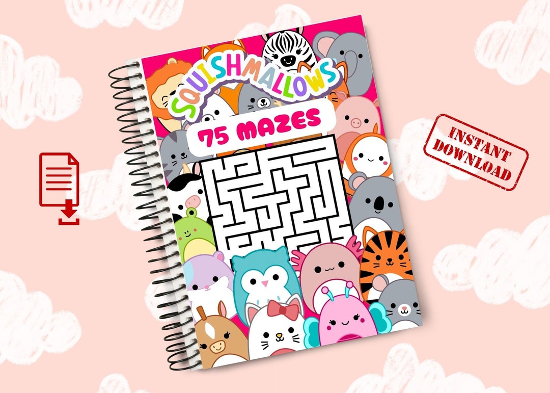 75 Printable Mazes Squishmallow Activities for Kids Squishie Worksheets ...