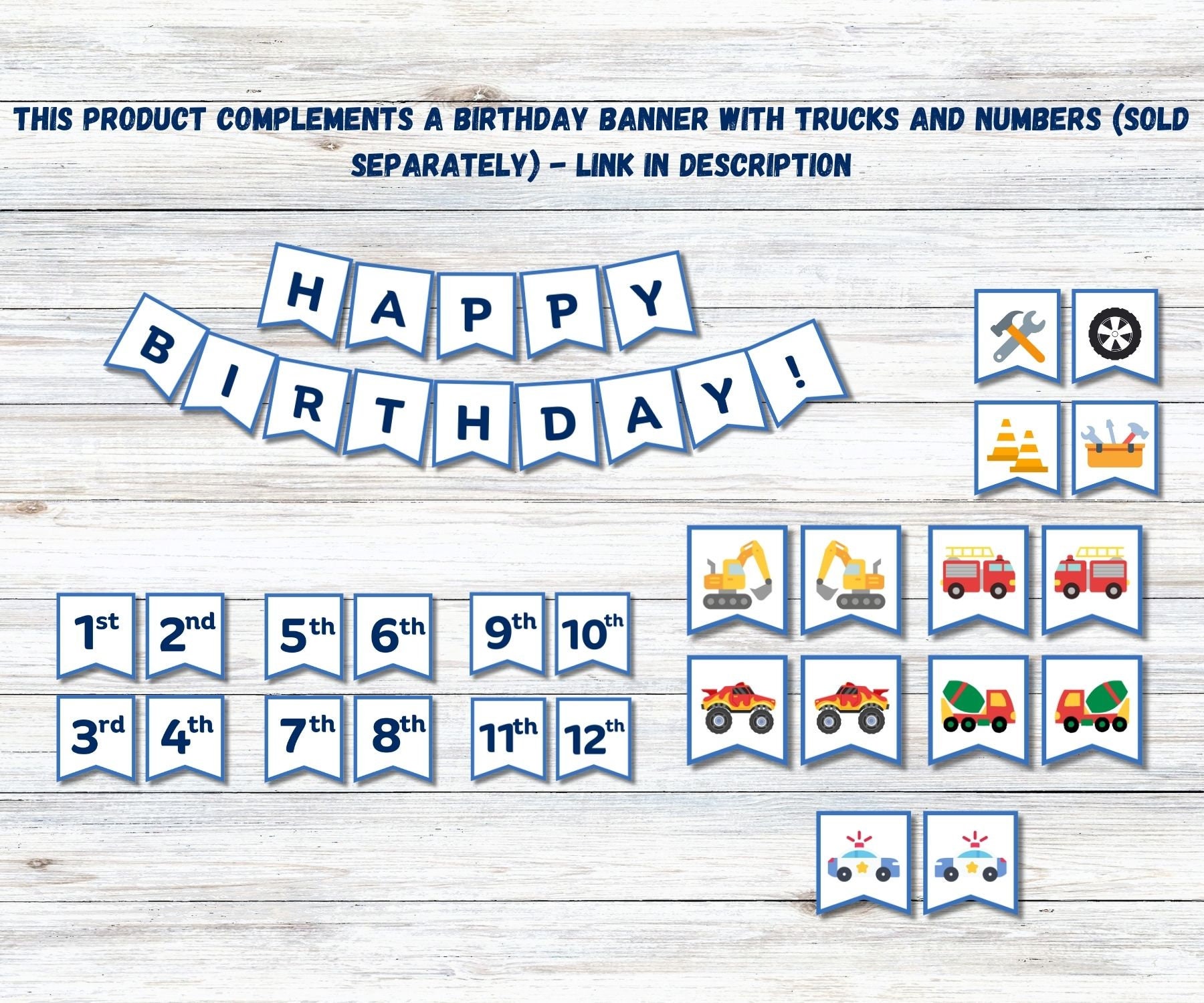 Printable Blue Banner, Custom Banner, Alphabet - Entire Alphabet for ...