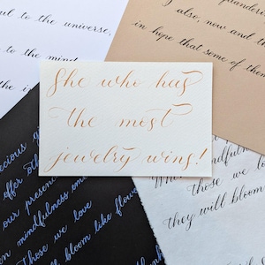Custom Calligraphy, Personalized Handwritten Message, Custom Quote ...