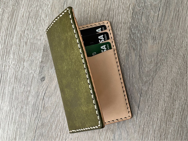 PDF Leather Vertical Card Holder Wallet Template Pattern & - Etsy