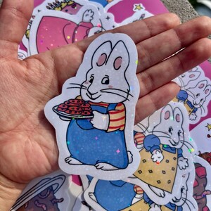 Max and Ruby Glitter Stickers Max, Y2K Stickers, Nostalgia, Cute ...