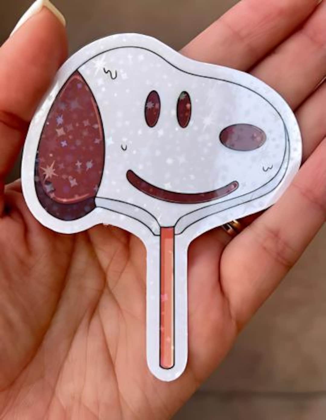 One Glitter Dog Melting Ice Cream Stickerice Cream Stickerkawaii ...