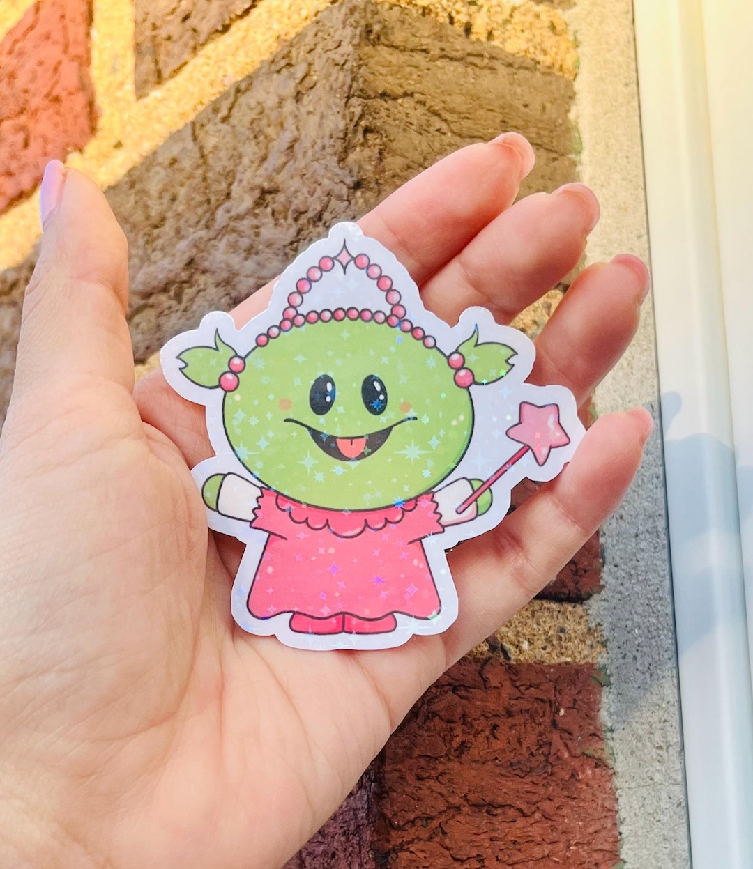 One Glitter Nanalan Mona Sticker~mona Cute Sticker~who's That Wonderful ...