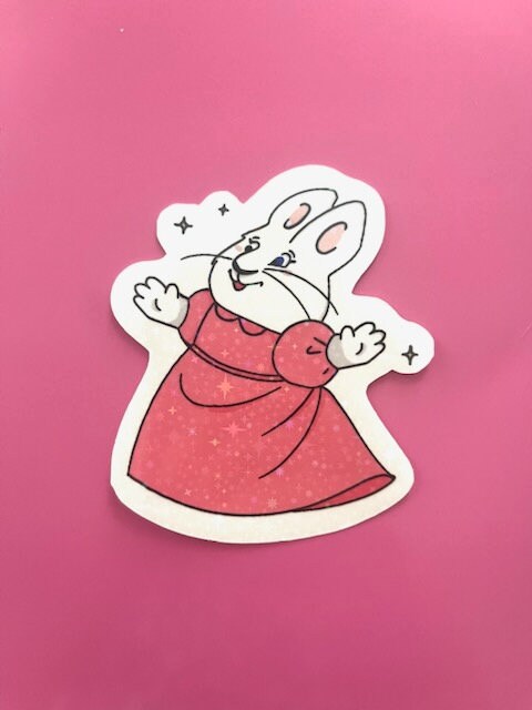 Max and Ruby Glitter Stickers- Ruby, Y2K Stickers, Nostalgia, Cute ...