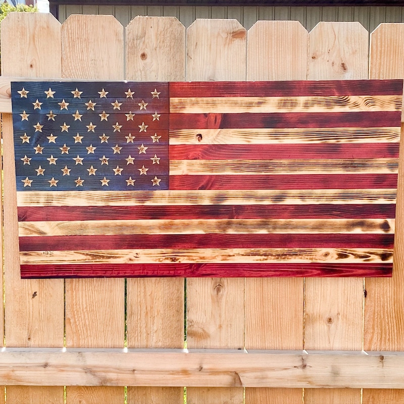 Rustic Flag - Etsy