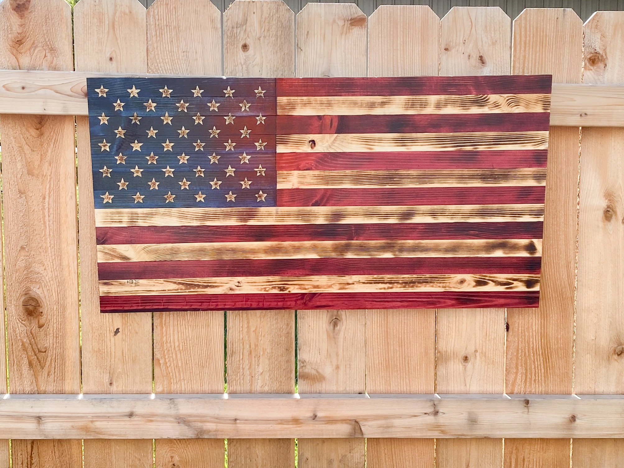 Large American Rustic Flag, Wood American Flag, Pallet American Flag ...