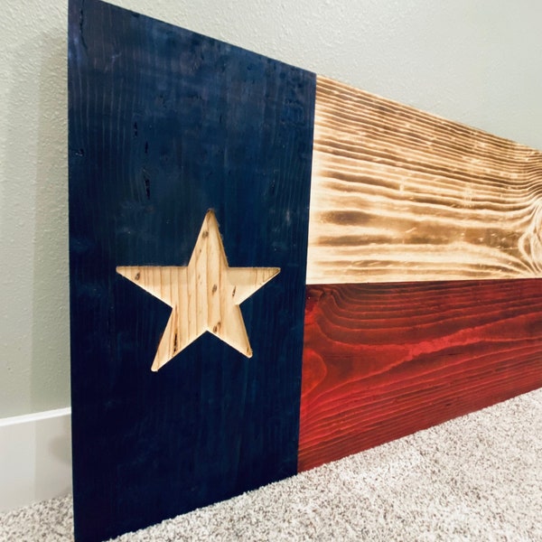 Wooden Texas Flag - Etsy