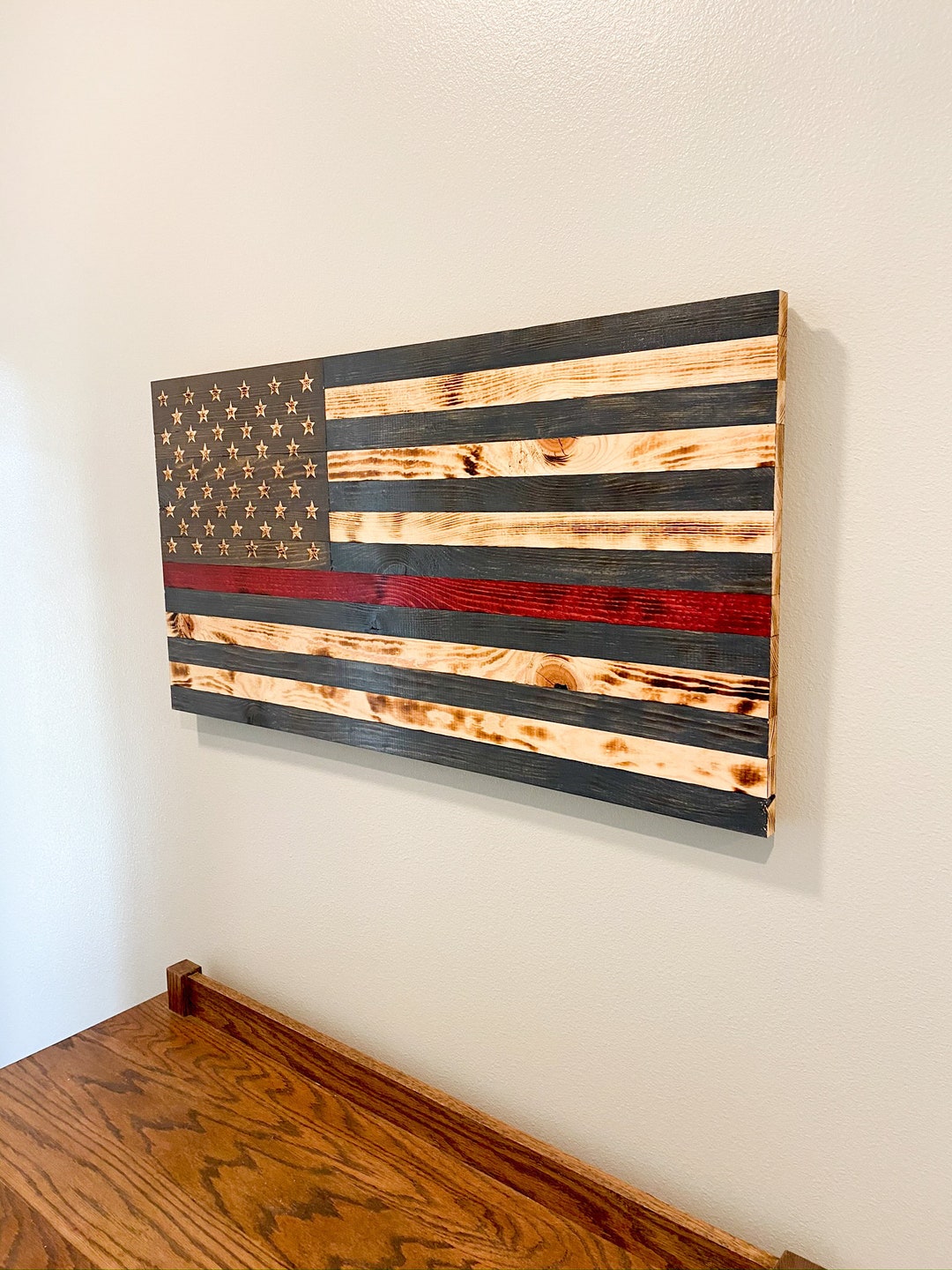 XL Thin Red Line Firefighter Flag, Firefighter, Firefighter Gift ...