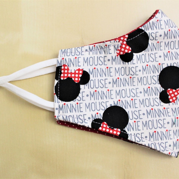 Minnie Mouse Face Mask - Etsy