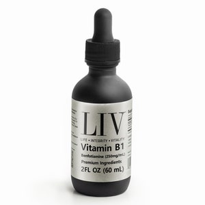 LIV Vitamin B1 Thiamine Liquid (benfotiamine 250mg, 60 Servings) - Etsy