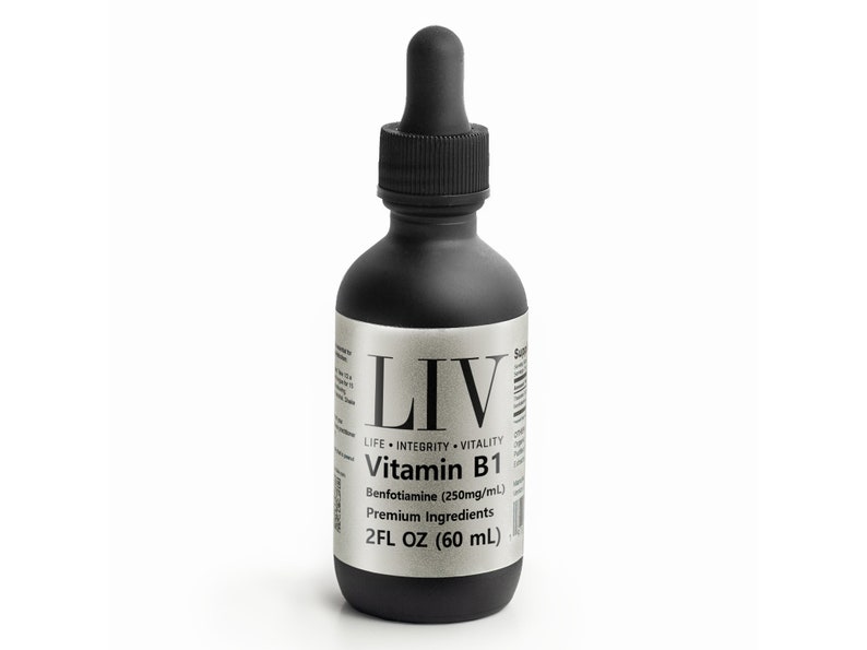 LIV Vitamin B1 Thiamine Liquid (benfotiamine 250mg, 60 Servings) - Etsy