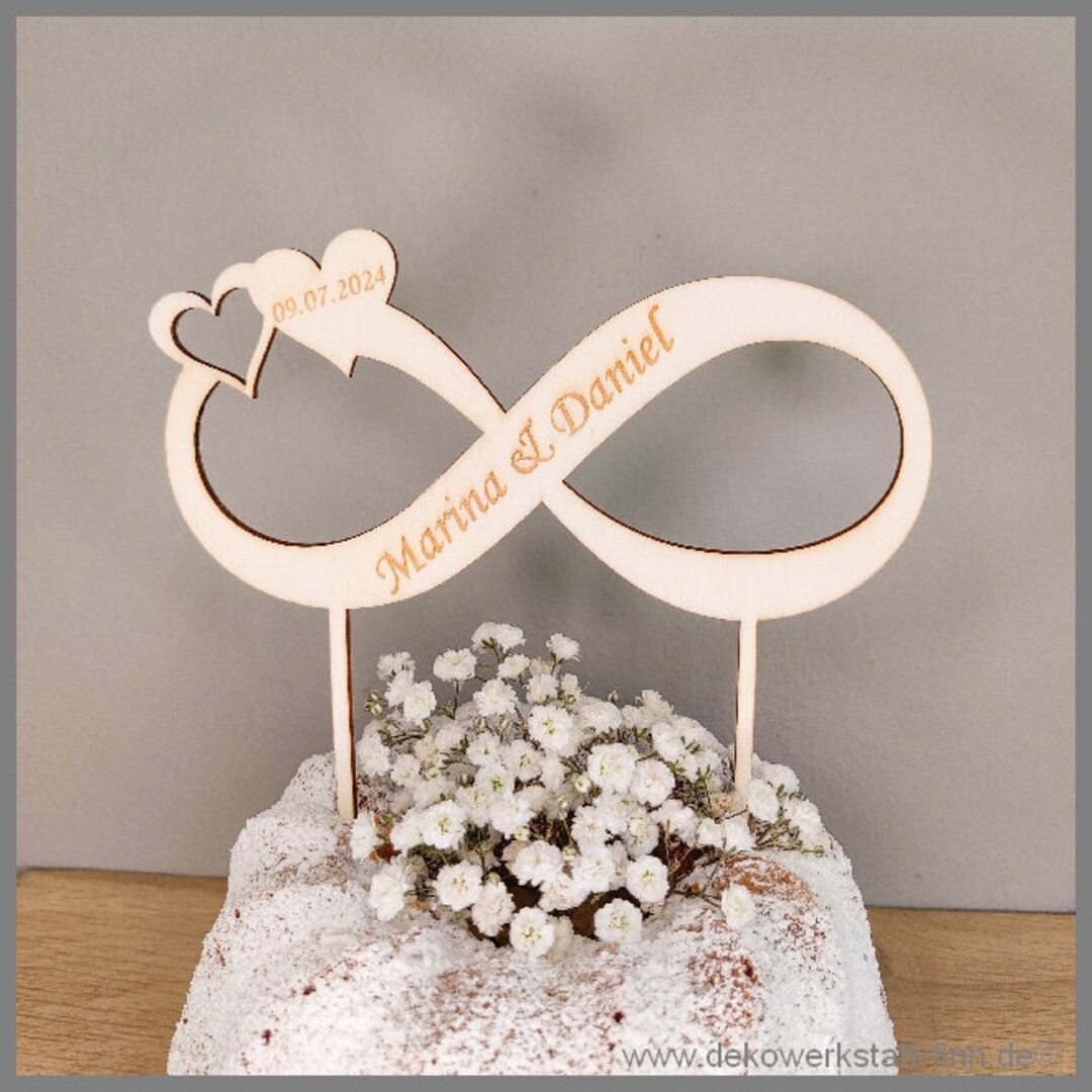 Cake Topper Cake Topper Cake Topper Infinity Loop - Etsy UK