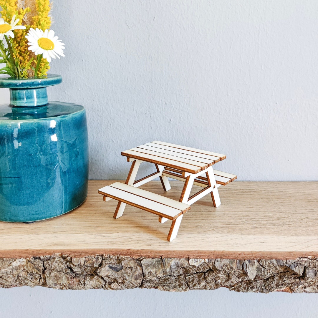 Kit Gnome Picnic Table / Miniature Picnic Table / Gnome Picnic - Etsy