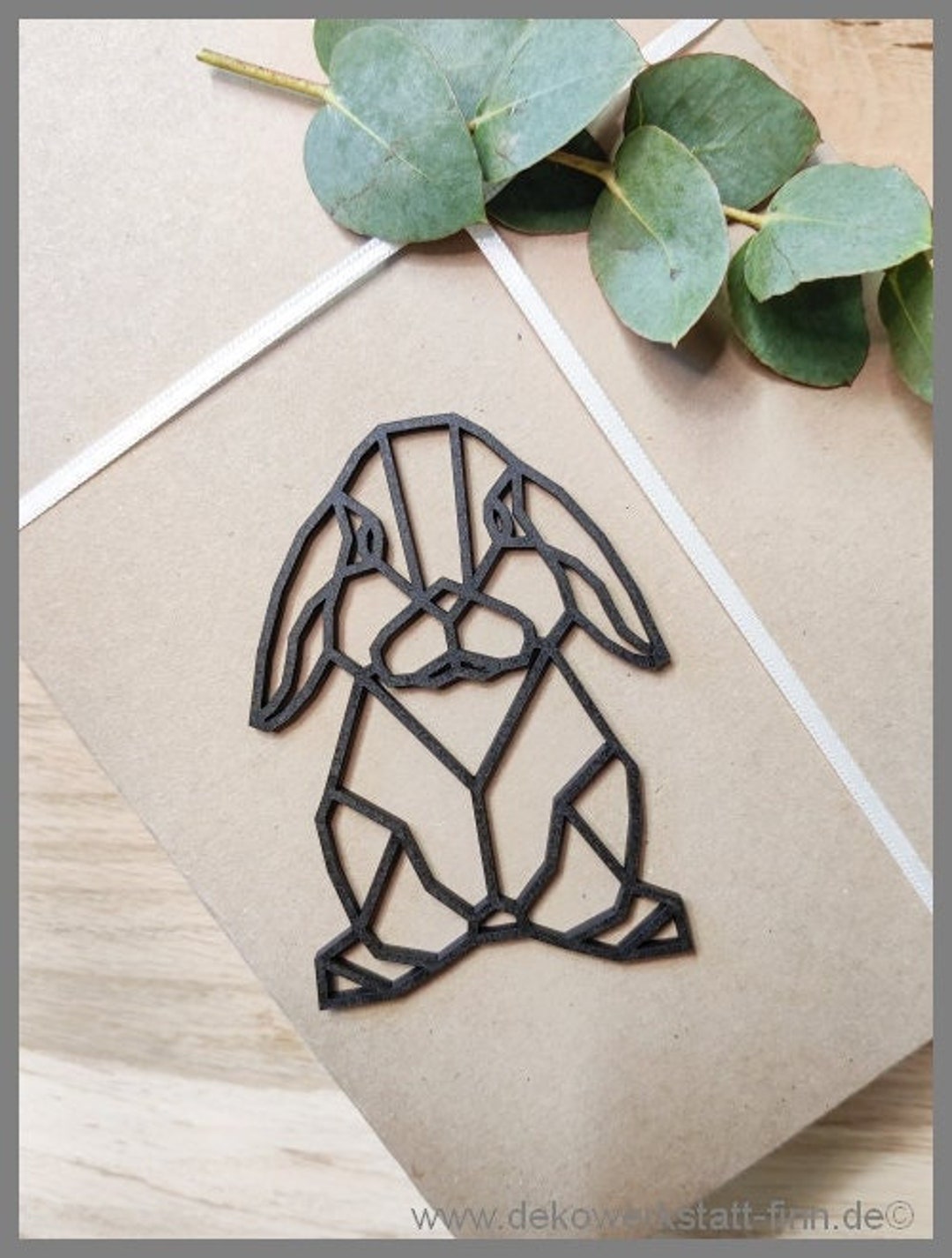 Floppy Ear Rabbit Geometric Shape, Lasercut - Etsy