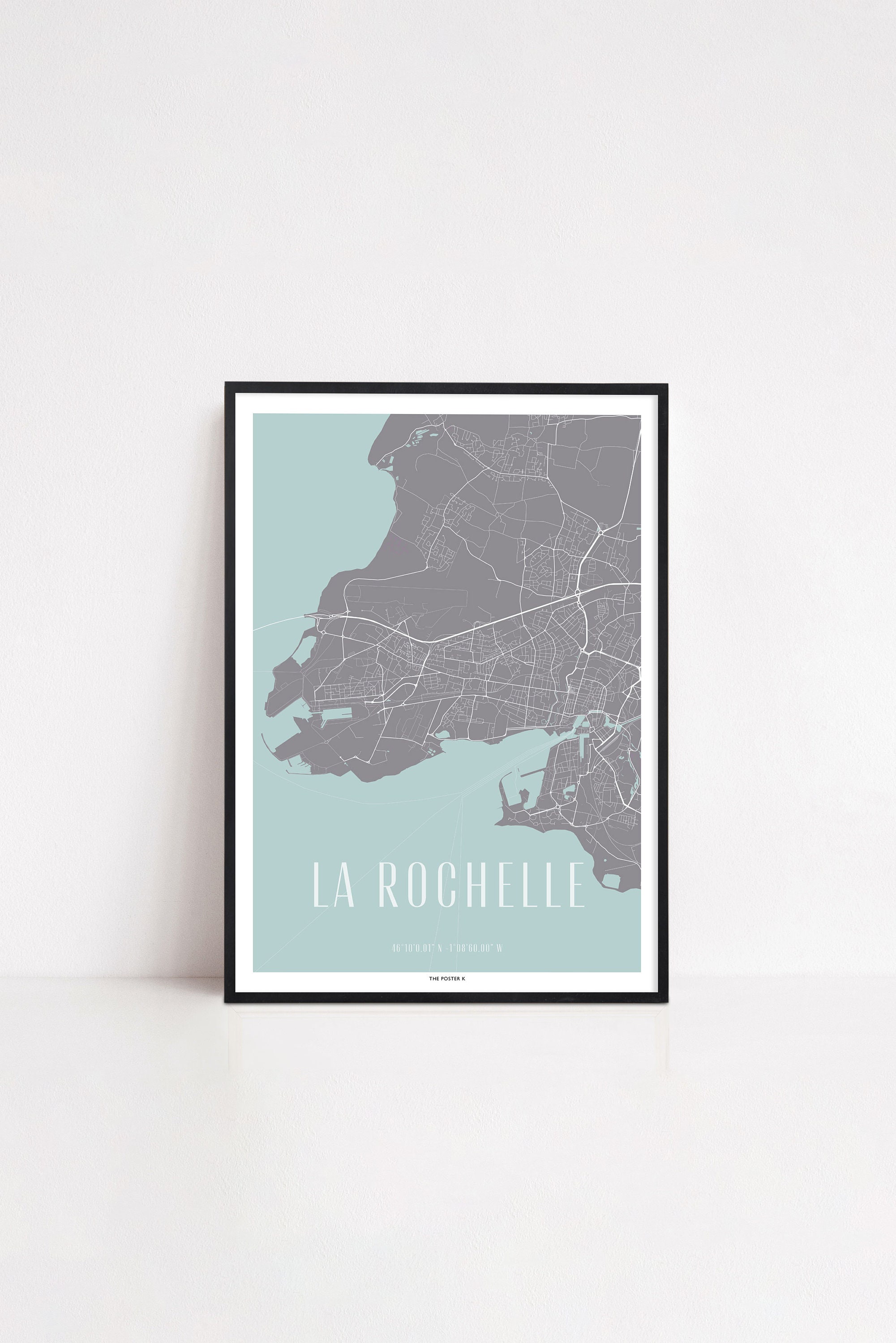 Art & Collectibles La-Rochelle Poster Wall Art Print Map World Traveler ...
