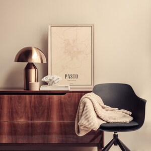 Pasto Poster Wall Art Print Map City Map Print City Map Art World ...