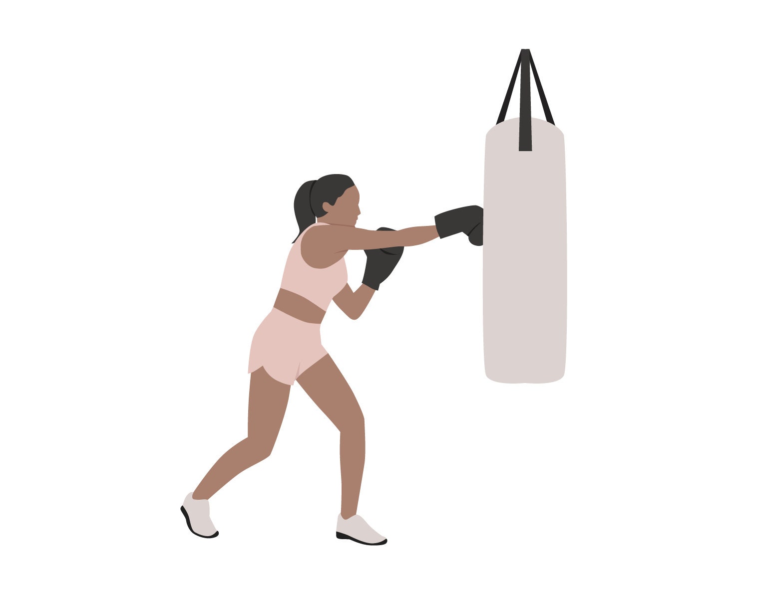 16 Flat Vector People Work Out Illustration - SPORT - Ai - Png - Svg ...