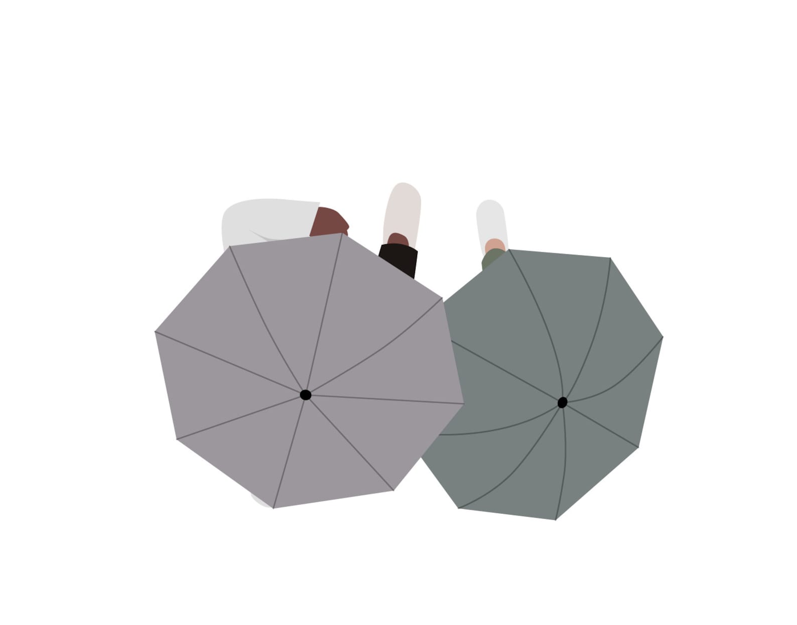 19 Flat Vector People - Top View - Pack of 19 Illustration - AI - Png ...