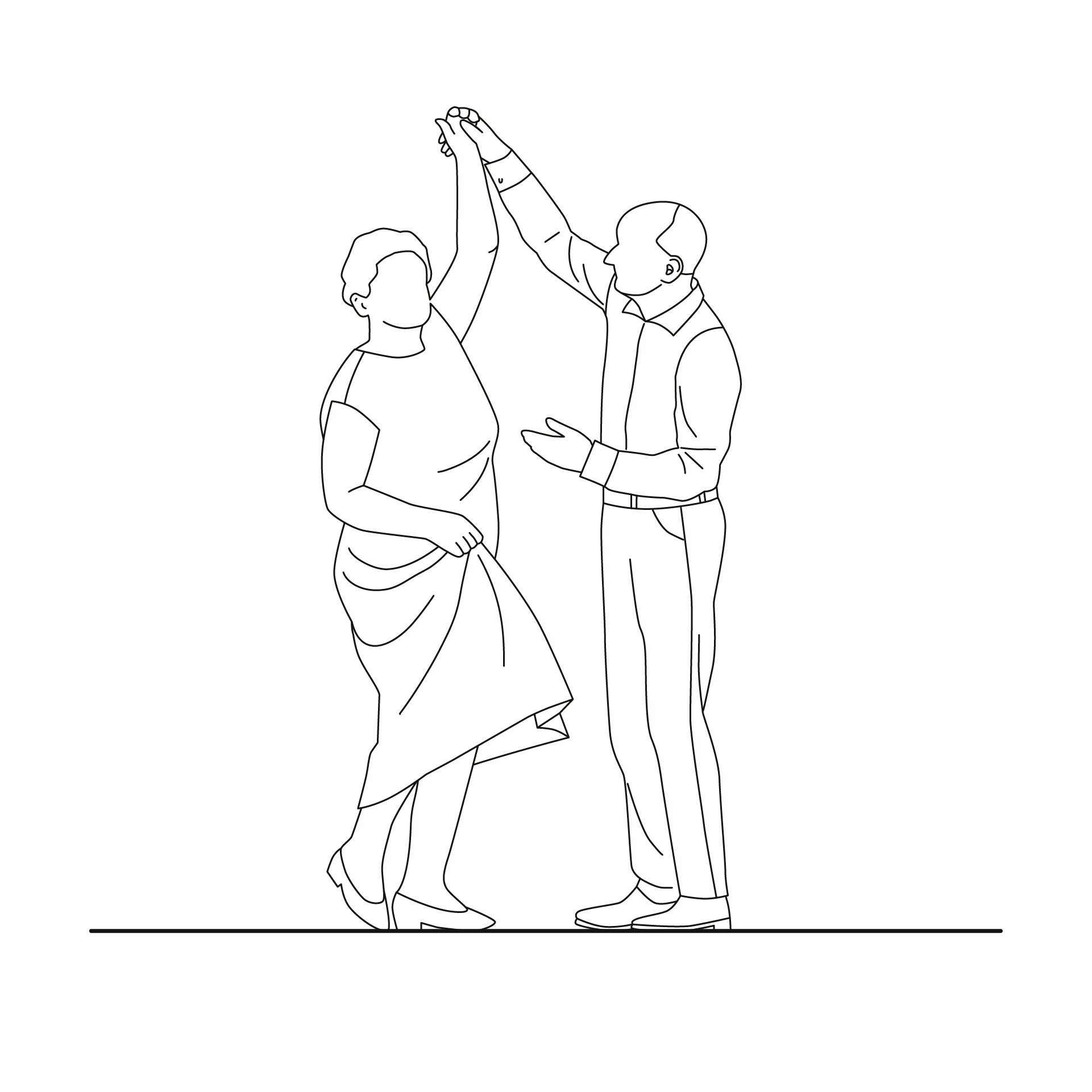 15 Line Vector People Illustration AI - Old People - Elderly Faceless ...